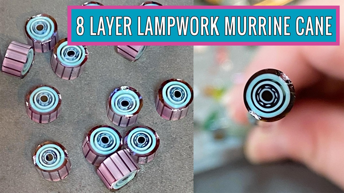 VIDEO – 8 Layer Glass Art Murrine Cane for Lampwork Beads Demo – CCGlassArt